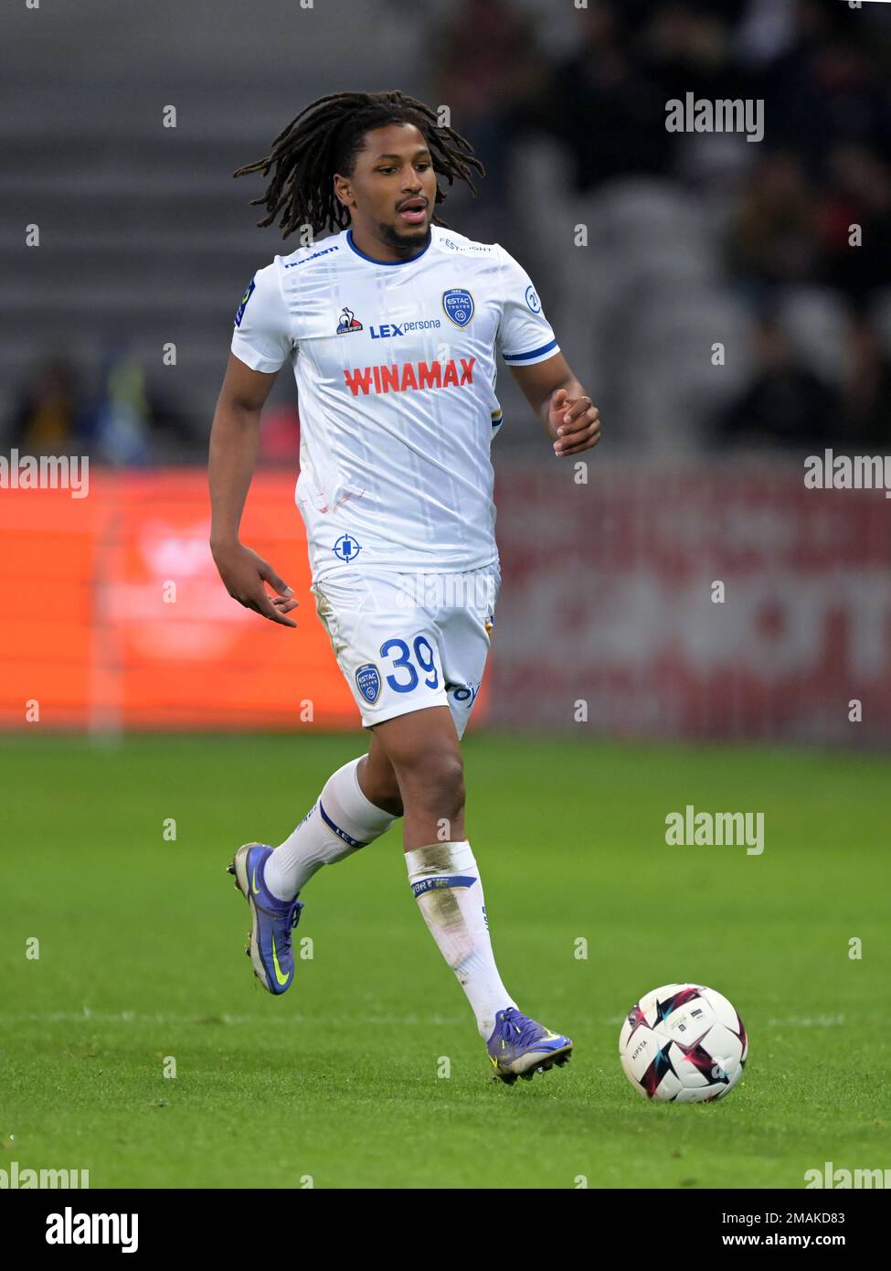LILLE - Yasse Larouci of Estac Troyes during the French Ligue 1 match ...