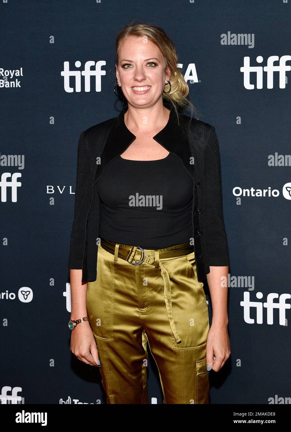 Amanda Bowers attends the premiere of "Butcher's Crossing" at Roy Thomson Hall on day two of the ...