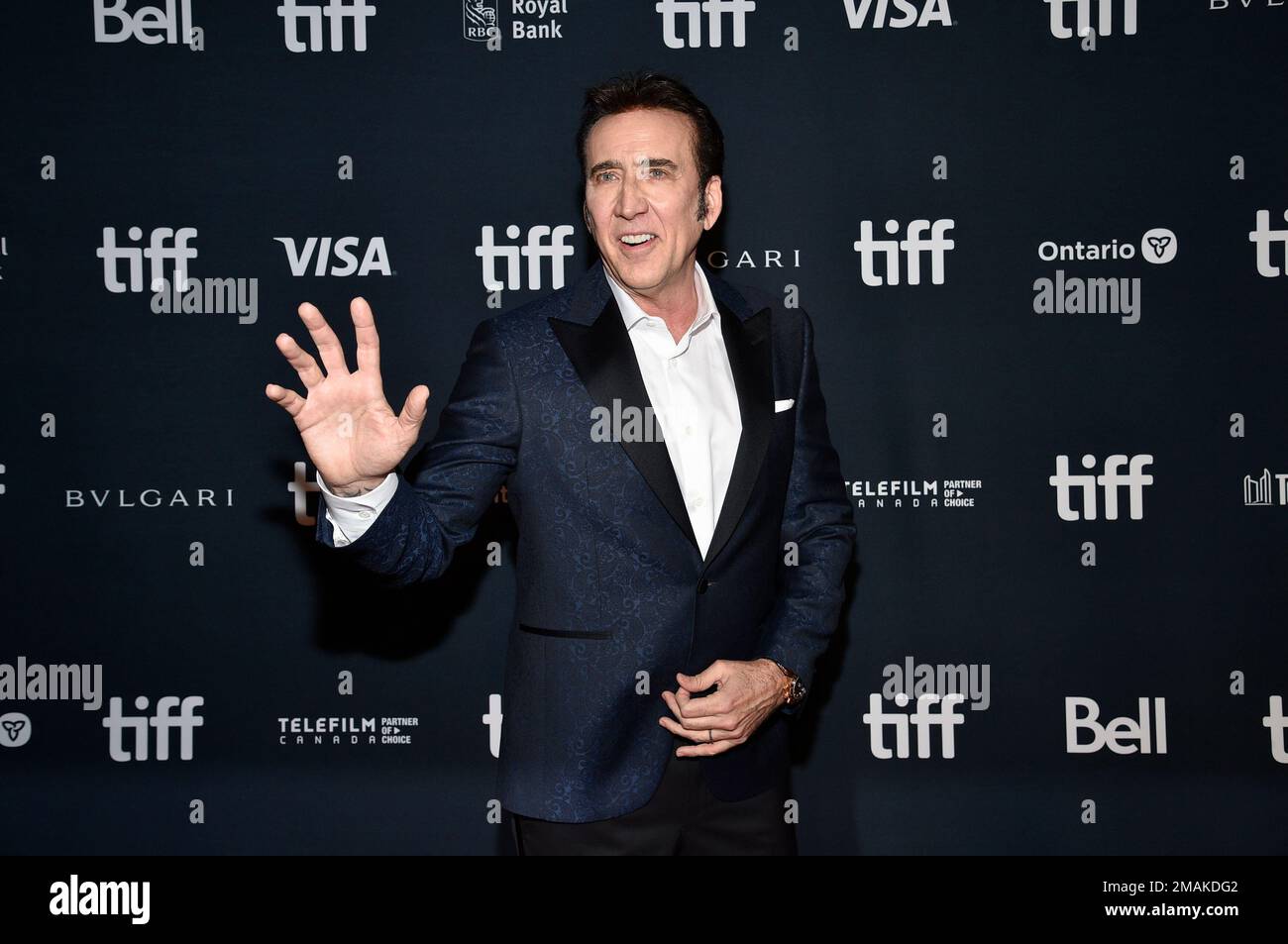 Nicolas Cage attends the premiere of "Butcher's Crossing" at Roy ...