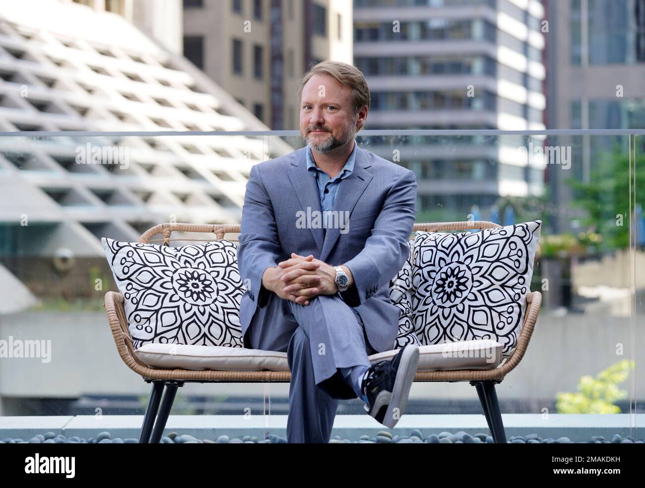 Rian Johnson, writer/director of "Glass Onion: A Knives Out Mystery ...