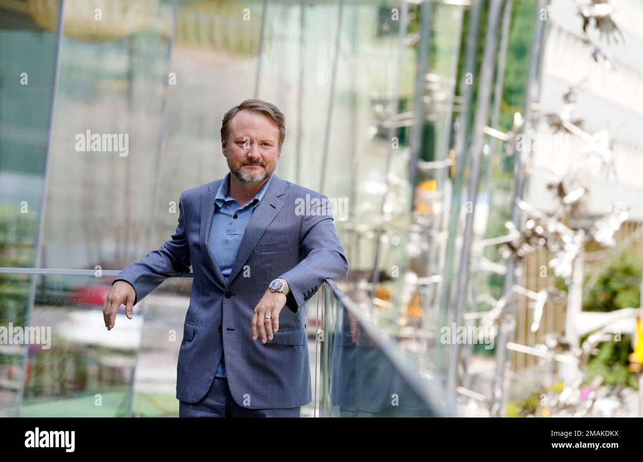 Rian Johnson, writer/director of "Glass Onion: A Knives Out Mystery ...