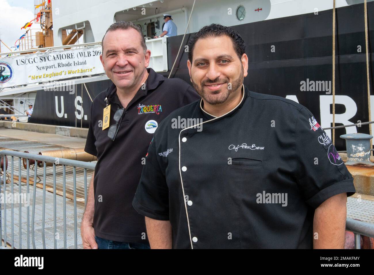 NEW YORK (May 29, 2022) Phil Farinacci and Peter Botros, local ...