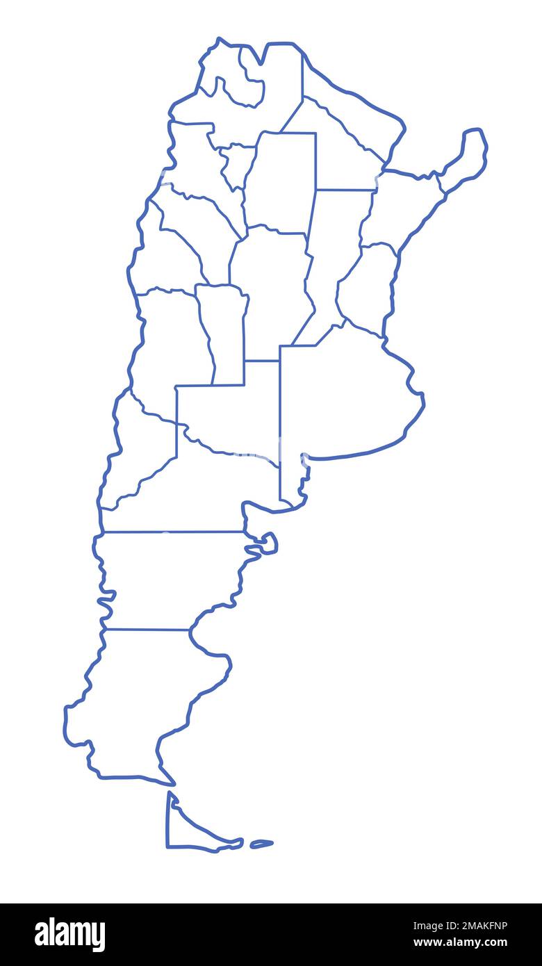 Map of Argentina contour illustration. Source of map: https://maps.lib ...