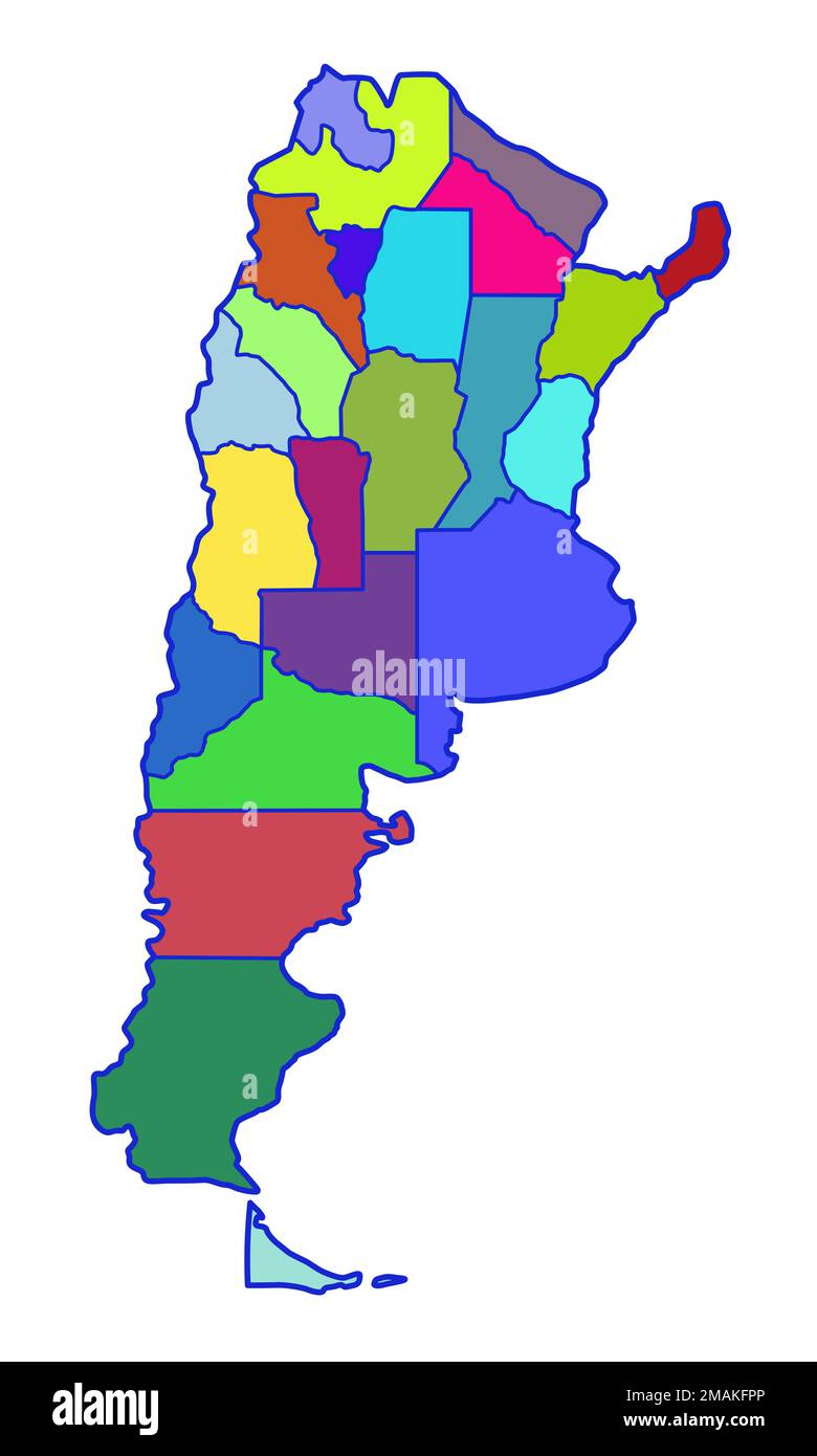 Map of Argentina regions illustration. Source of map: https://maps.lib ...