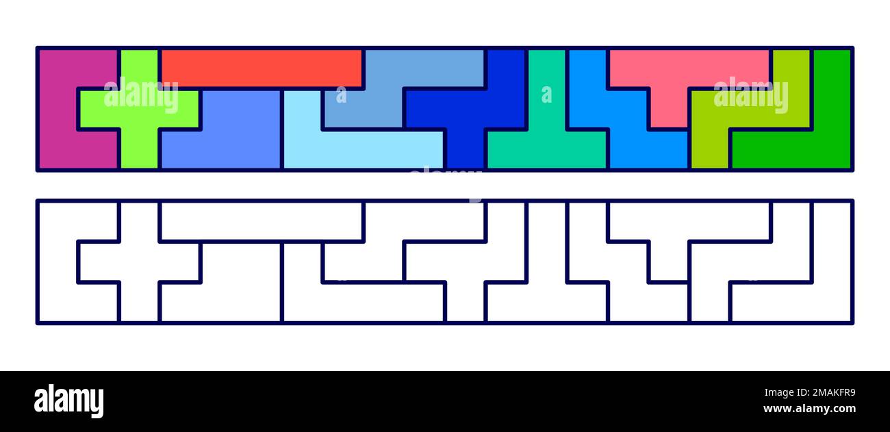 Pentomino game elements stacked in a long row Stock Vector Image & Art ...