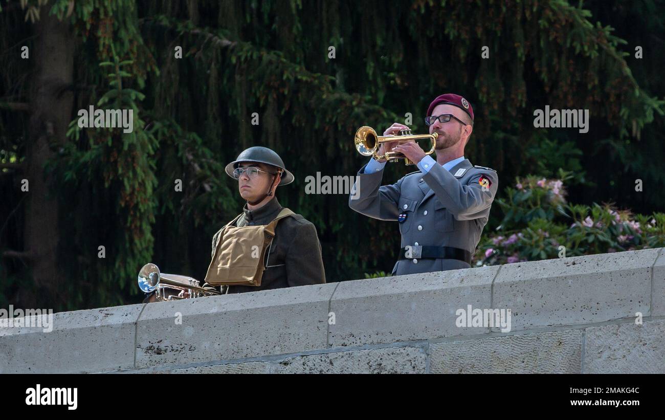 U.S. Marine Corps Cpl. Charly Carreon, a trumpet instrumentalist with ...