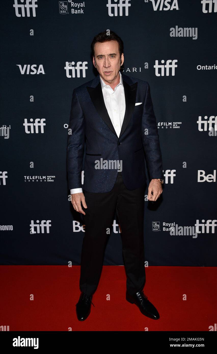 Nicolas Cage attends the premiere of "Butcher's Crossing" at Roy ...