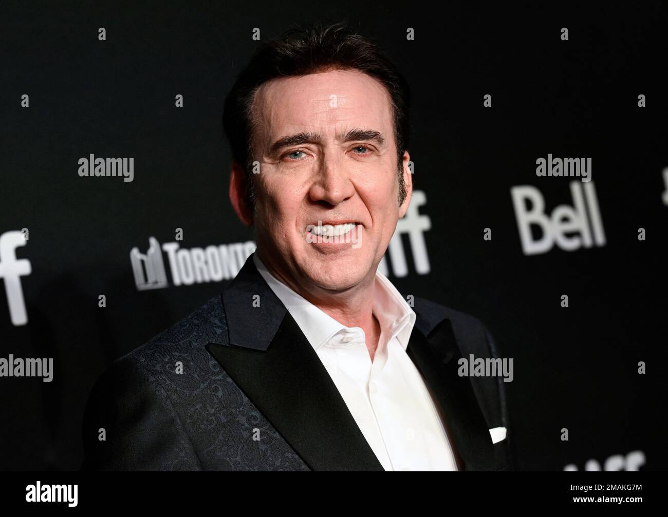 Nicolas Cage attends the premiere of "Butcher's Crossing," on Day 2 of ...