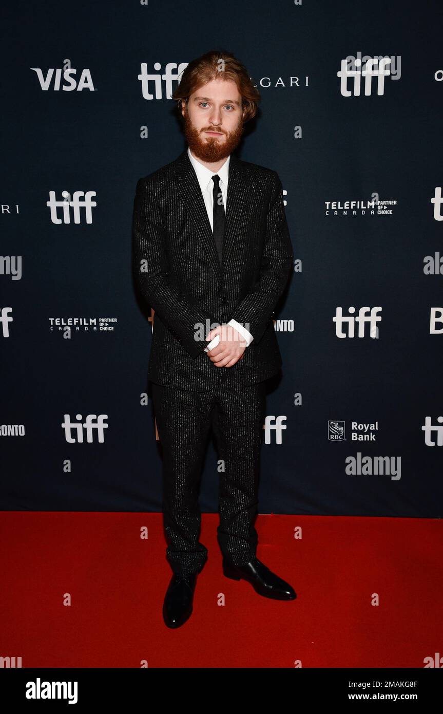 Fred Hechinger attends the premiere of "Butcher's Crossing," on Day 2 ...