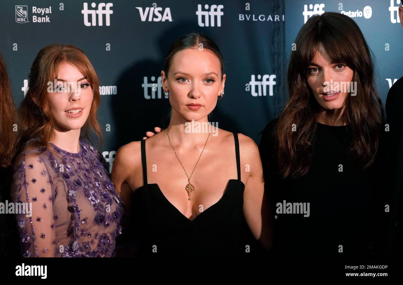 Amelia Gething, Alexandra Dowling and Emma Mackey, from left, cast ...