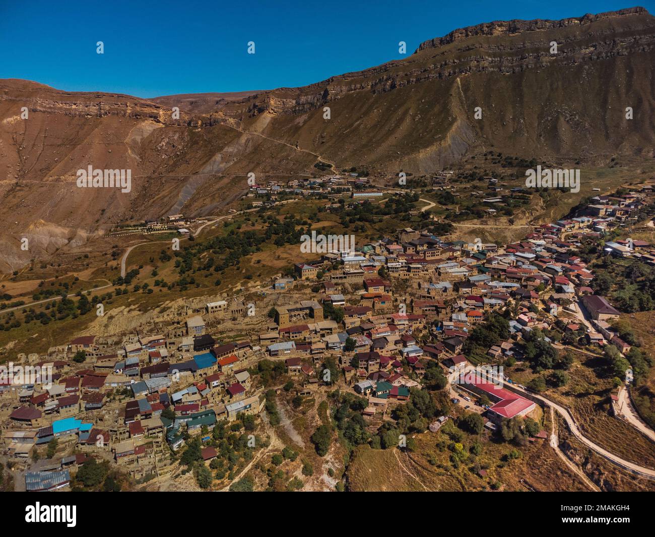 houses of different times in the ancient mountain village of Chokh in ...