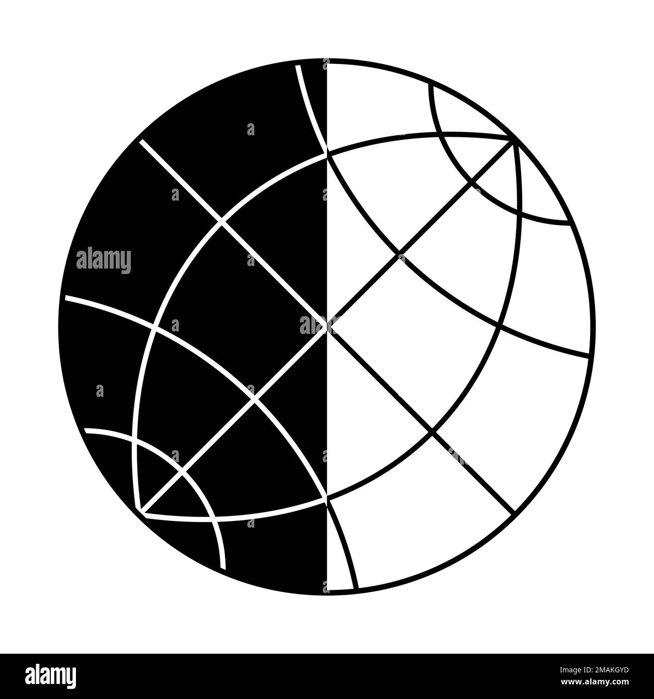 Parallel symbol icon illustration Black and White Stock Photos & Images ...