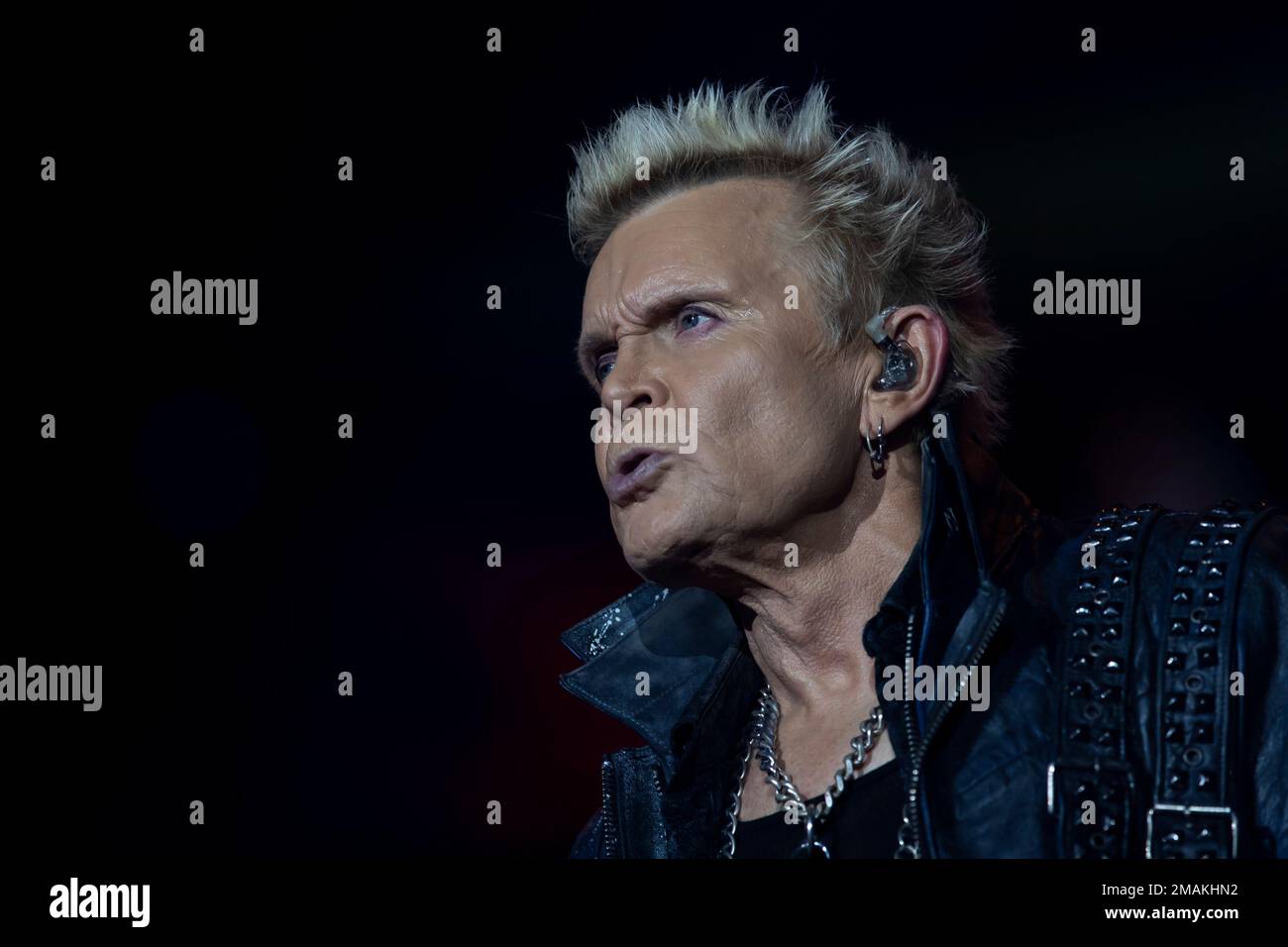 British singer Billy Idol performs during the Rock in Rio music ...