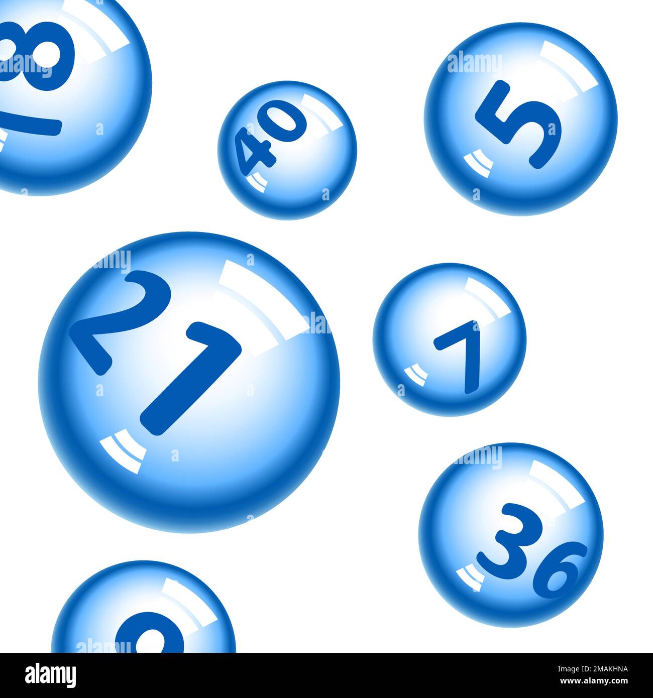Illustration of lottery numbers balls Stock Vector Image & Art - Alamy