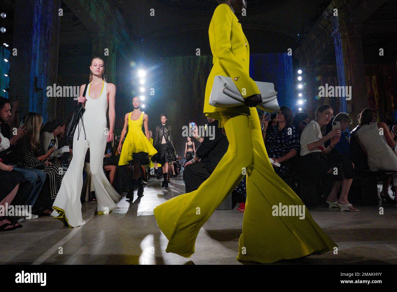 Fashion from the Proenza Schouler Spring Summer 2023 collection is modeled during Fashion Week ...