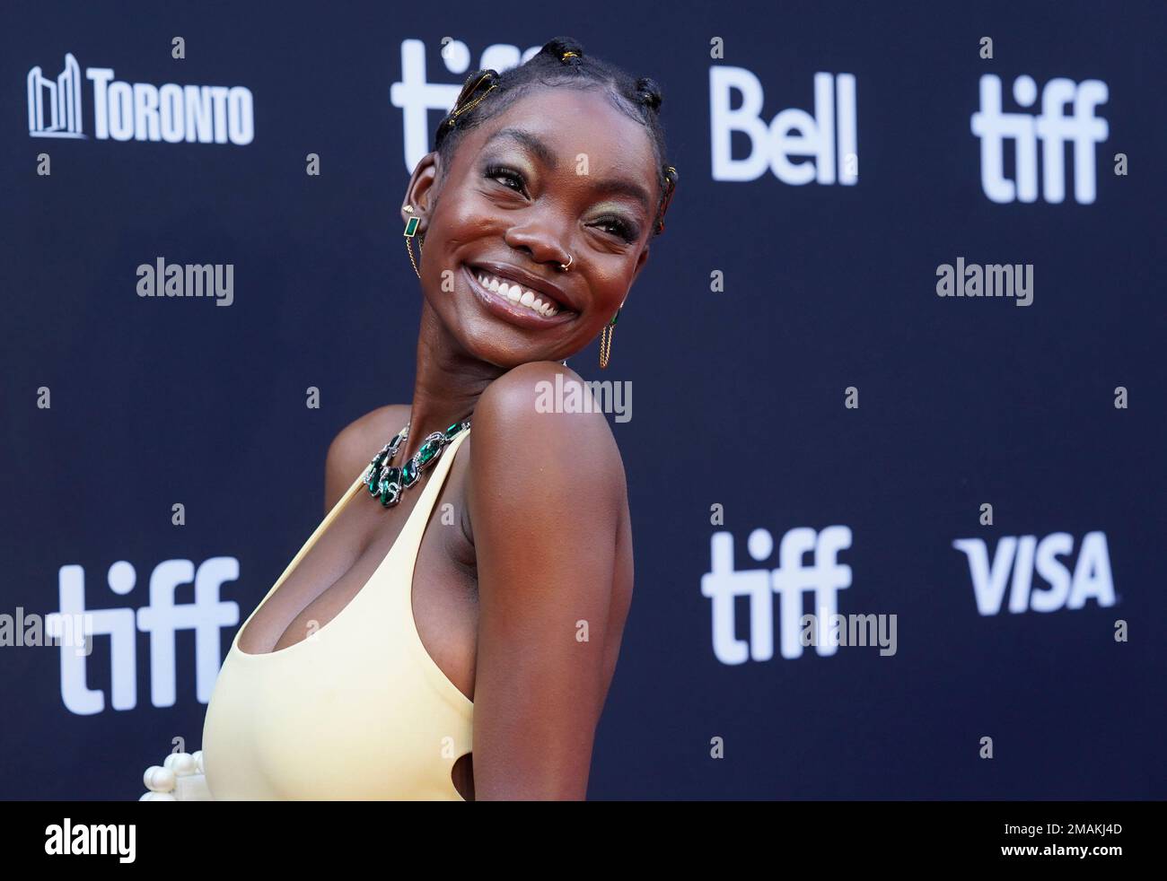 Wanda Banda attends the premiere for "The Woman King" on day two of the ...