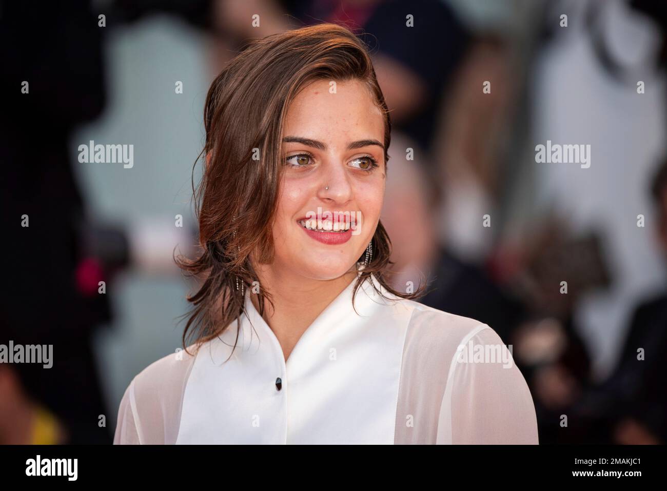 Luana Giuliani poses for photographers upon arrival at the premiere of ...