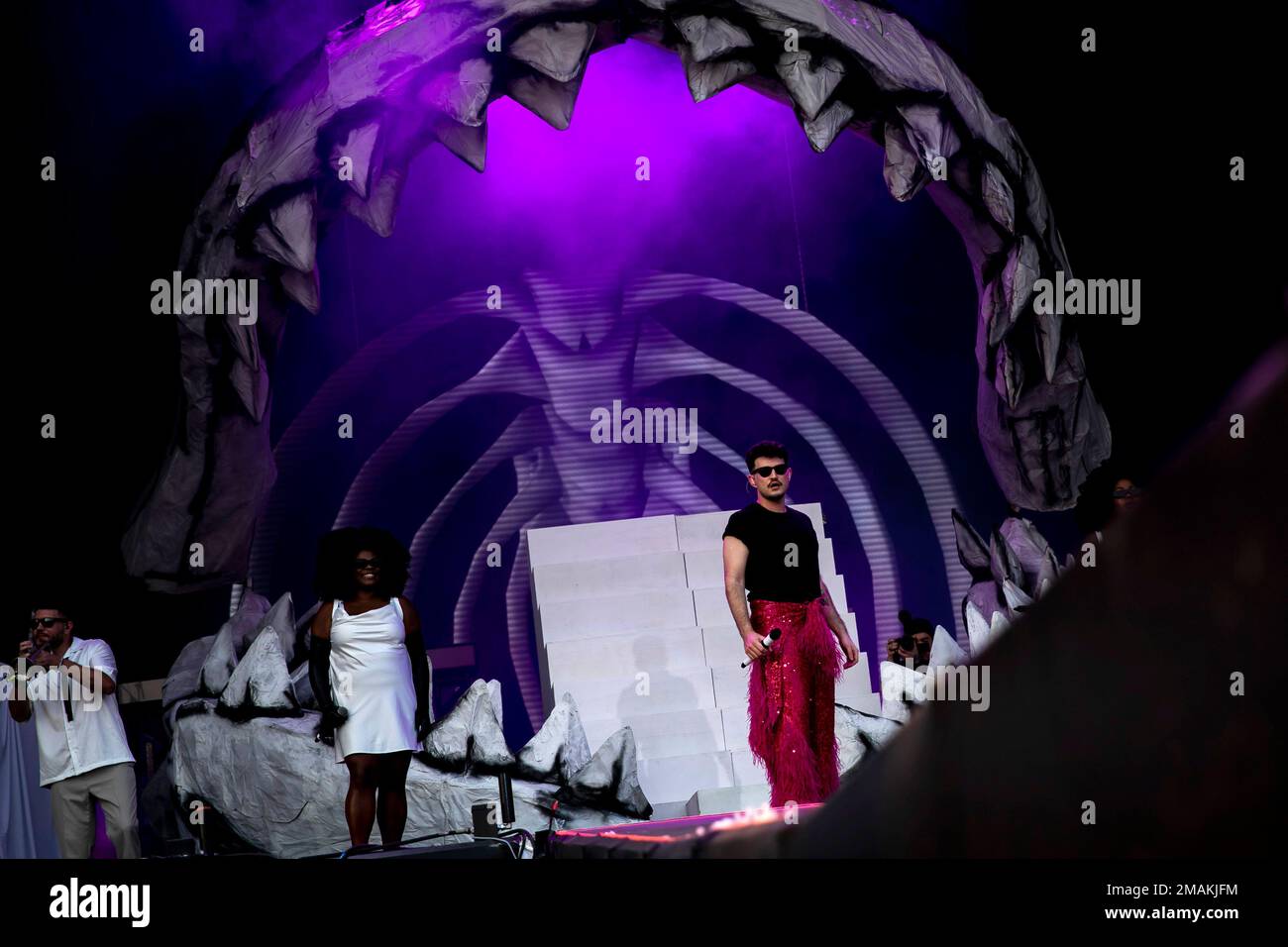 Brazilian singer Jao performs during the Rock in Rio music festival in ...