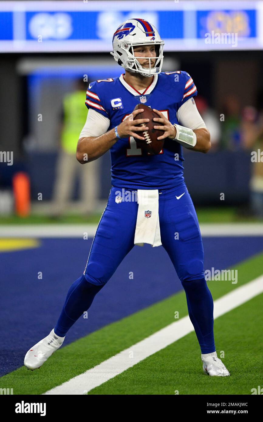 Buffalo Bills quarterback Josh Allen (17) plays during an NFL football ...