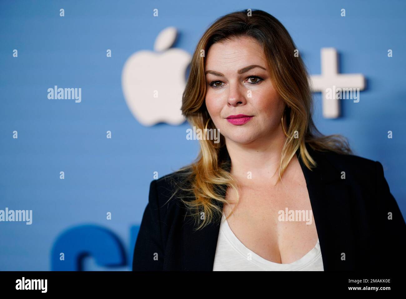 Amber Tamblyn attends the premiere of the Apple TV+ series "Gutsy" at ...