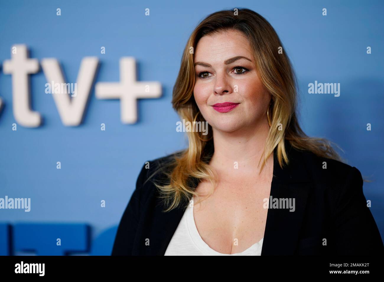 Amber Tamblyn attends the premiere of the Apple TV+ series "Gutsy" at ...