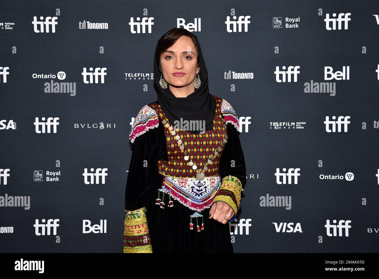 Zarifa Ghafari attends the premiere for "In Her Hands" on day two of ...