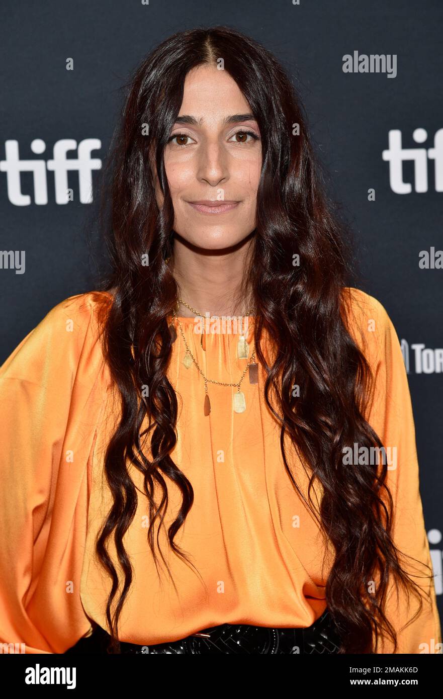 Director Tamana Ayazi attends the premiere for "In Her Hands" on day ...
