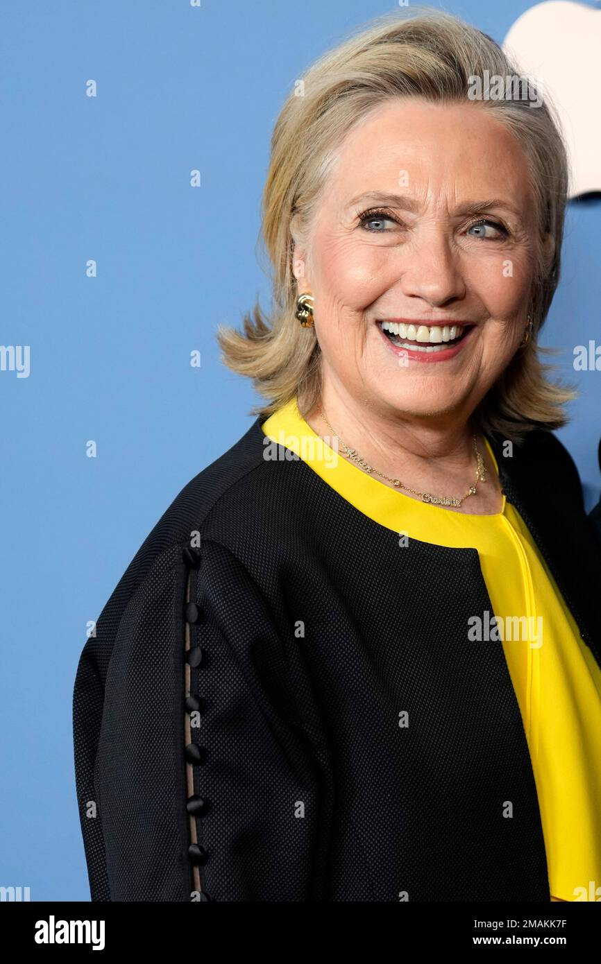Hillary Clinton attends the premiere of the Apple TV+ series "Gutsy" at ...