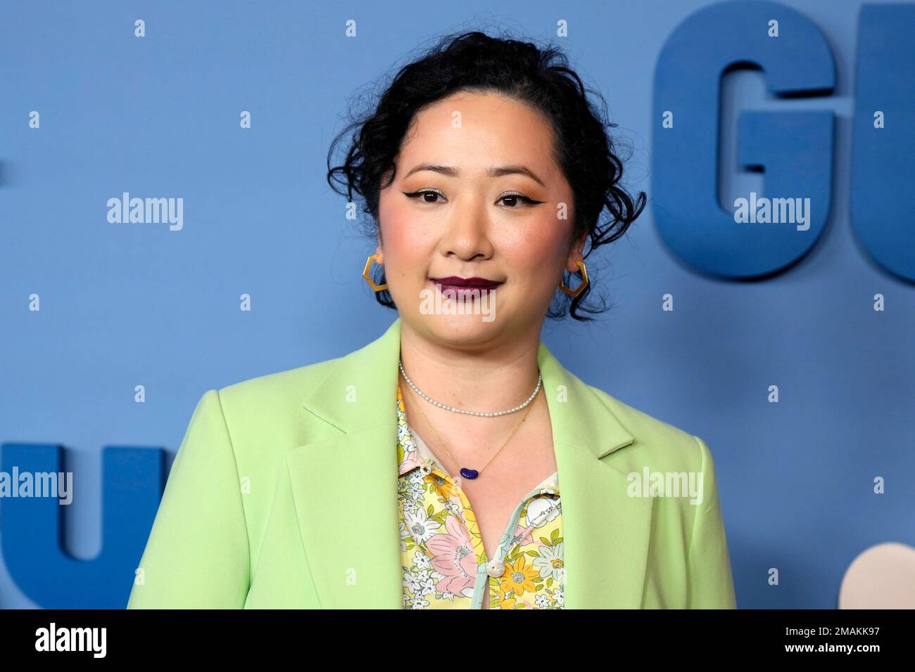 Yu Gu attends the premiere of the Apple TV+ series "Gutsy" at the Times ...