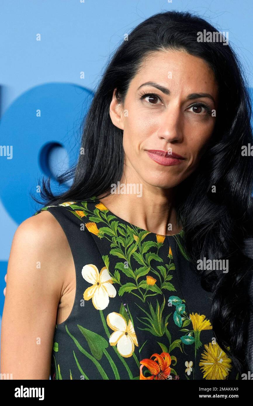 Huma Abedin attends the premiere of the Apple TV+ series "Gutsy" at the ...