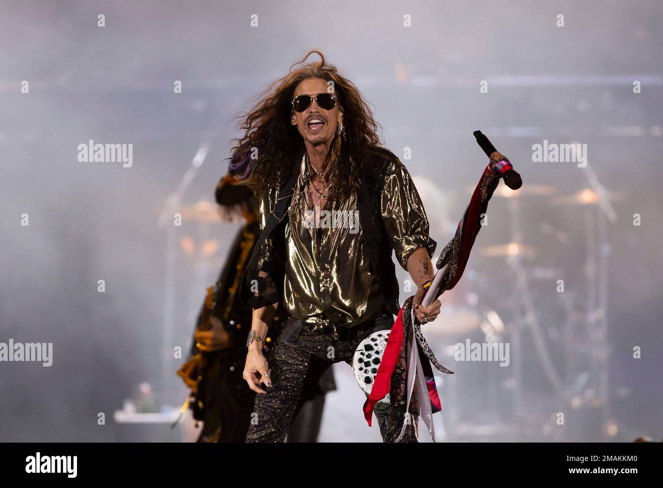 Steven Tyler, of Aerosmith, performs on Thursday, Sept. 8, 2022, at ...