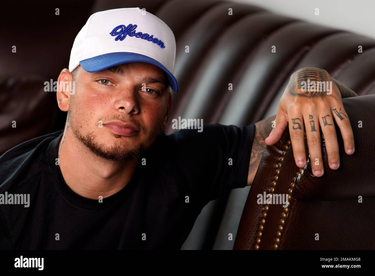 Country singer Kane Brown poses in Nashville, Tenn., on Aug. 4, 2022 ...