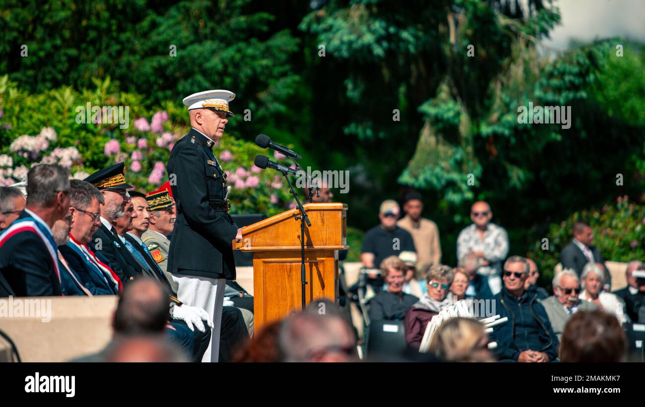 The Commandant of Marine Corps, General David H. Berger, addresses the ...