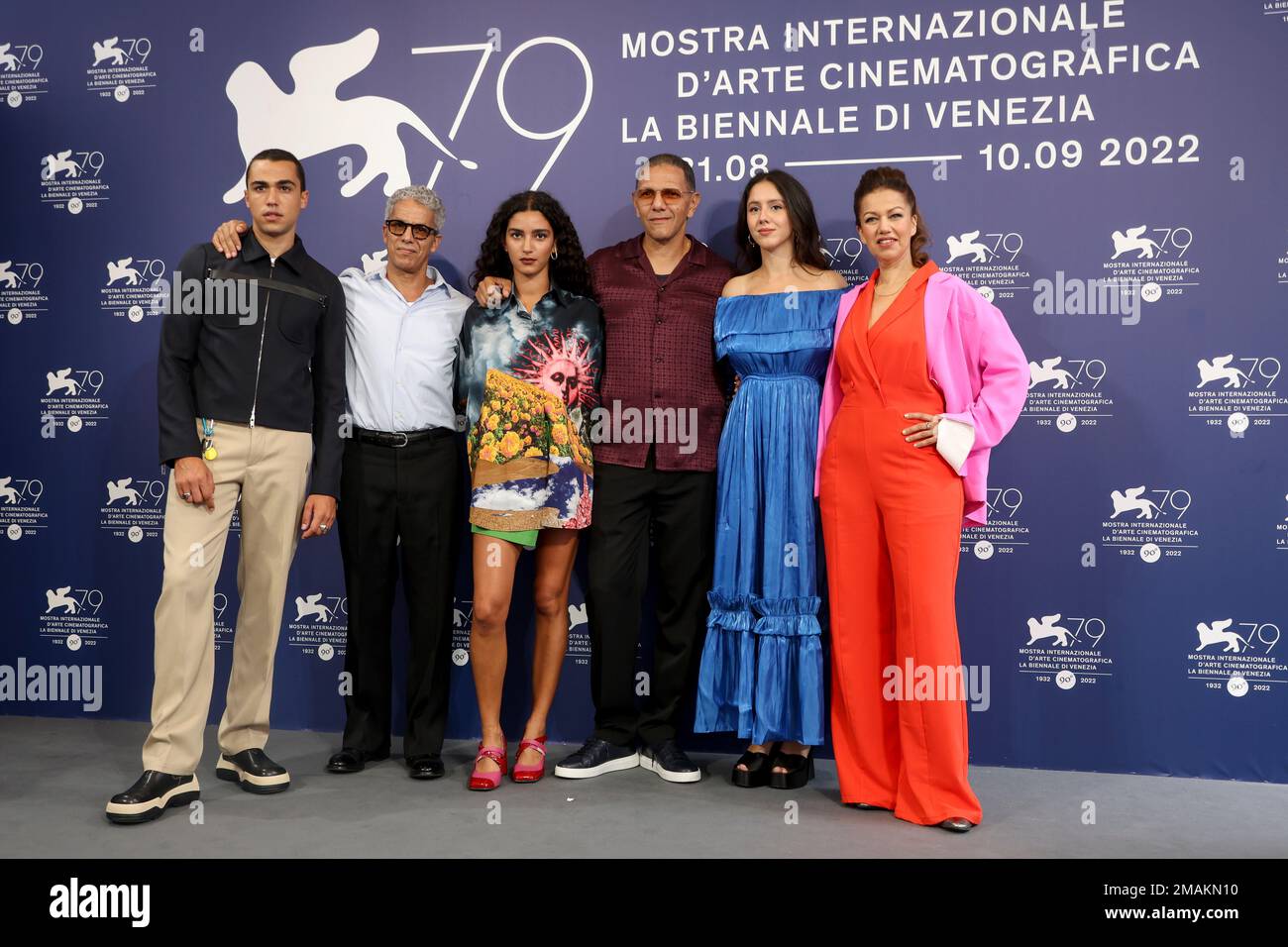 Carl Malapa, from left, Sami Bouajila, Nina Zem, director Roschdy Zem ...