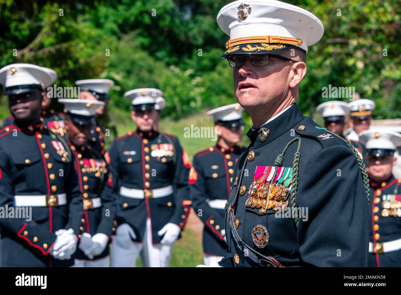 U.S. Marine Corps Col. Jeffrey Kenney 6th Marine Regiment commanding ...