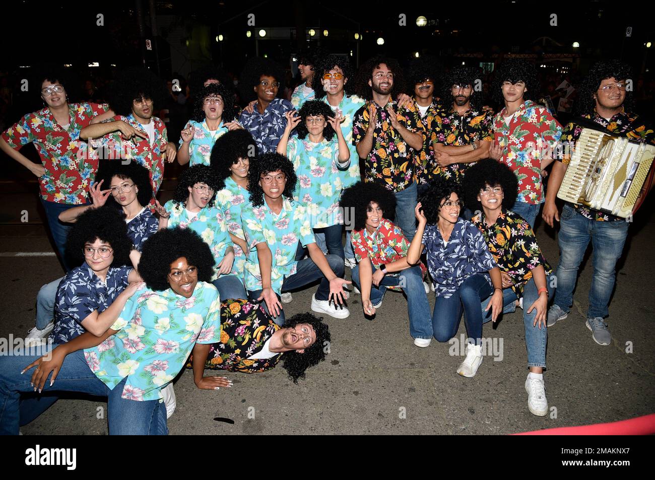 "Weird Al" impersonators attend the premiere for "Weird: The Al ...