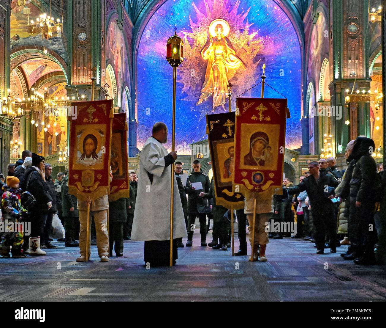 Novosibirsk, Russia. 19th Jan, 2023. Feast of the Baptism of the Lord ...