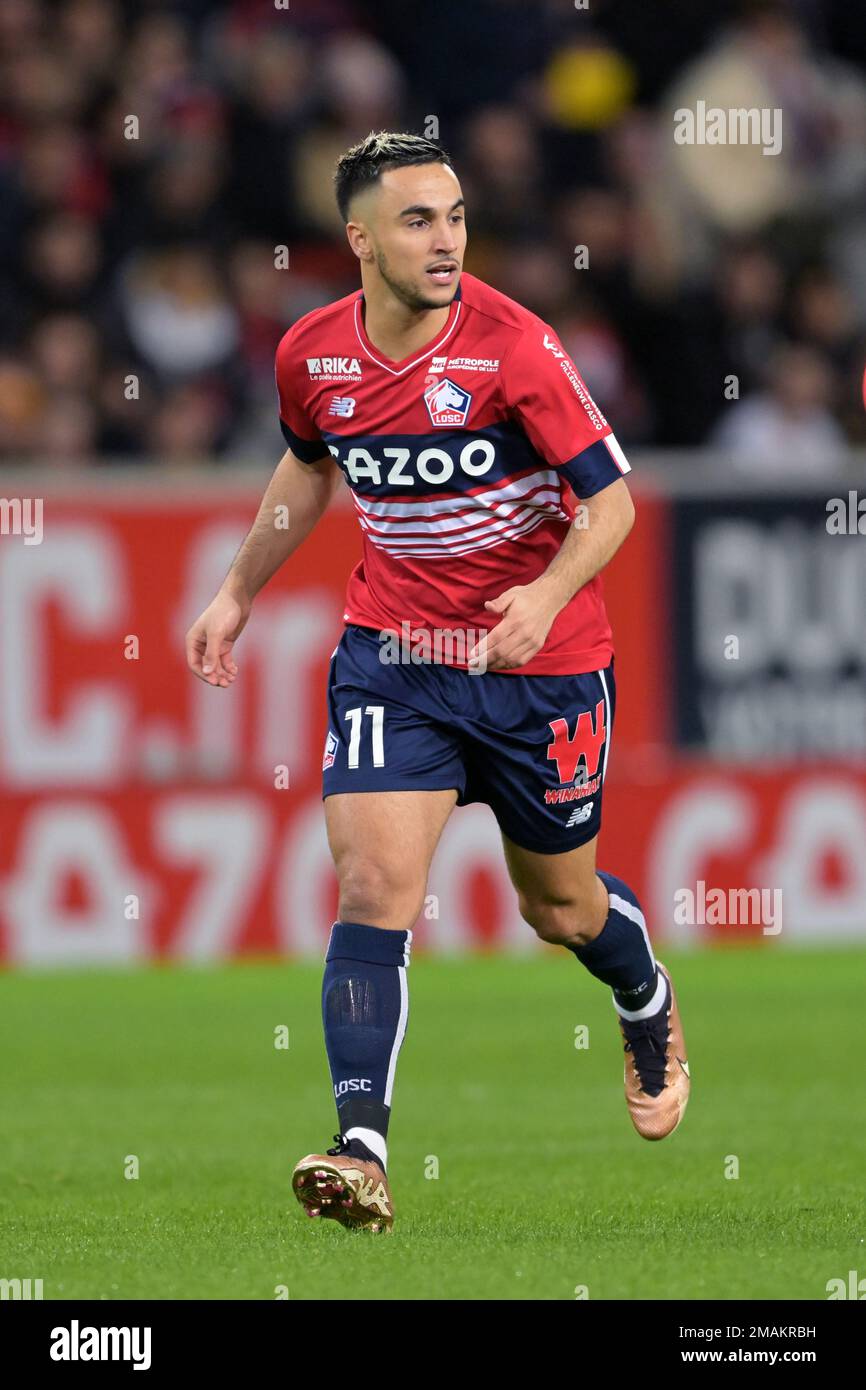 LILLE - Adam Ounas of LOSC Lille during the French Ligue 1 match ...
