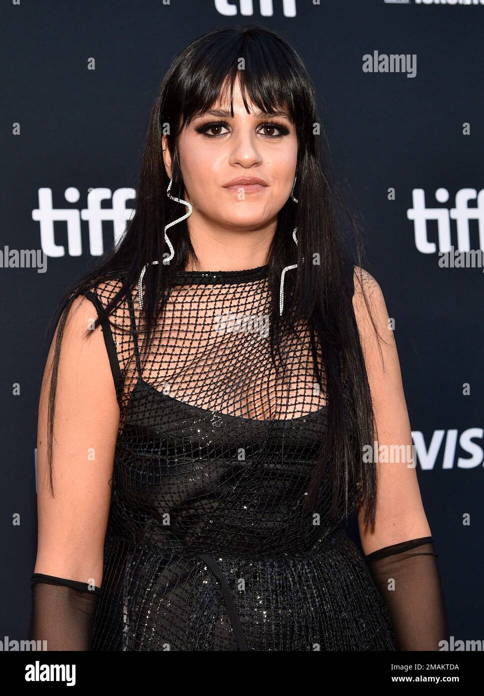 Sara Mardini attends the premiere for "The Swimmers" on day one of the ...