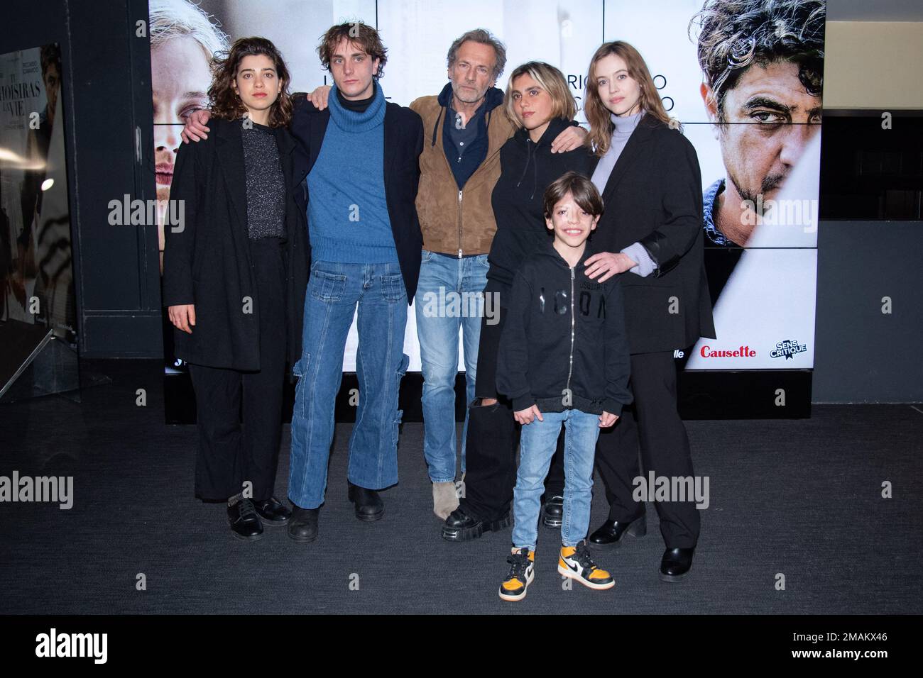 Paris, France. 19th Jan, 2023. Natacha Krief, Maxime Huriguen, Stephane ...