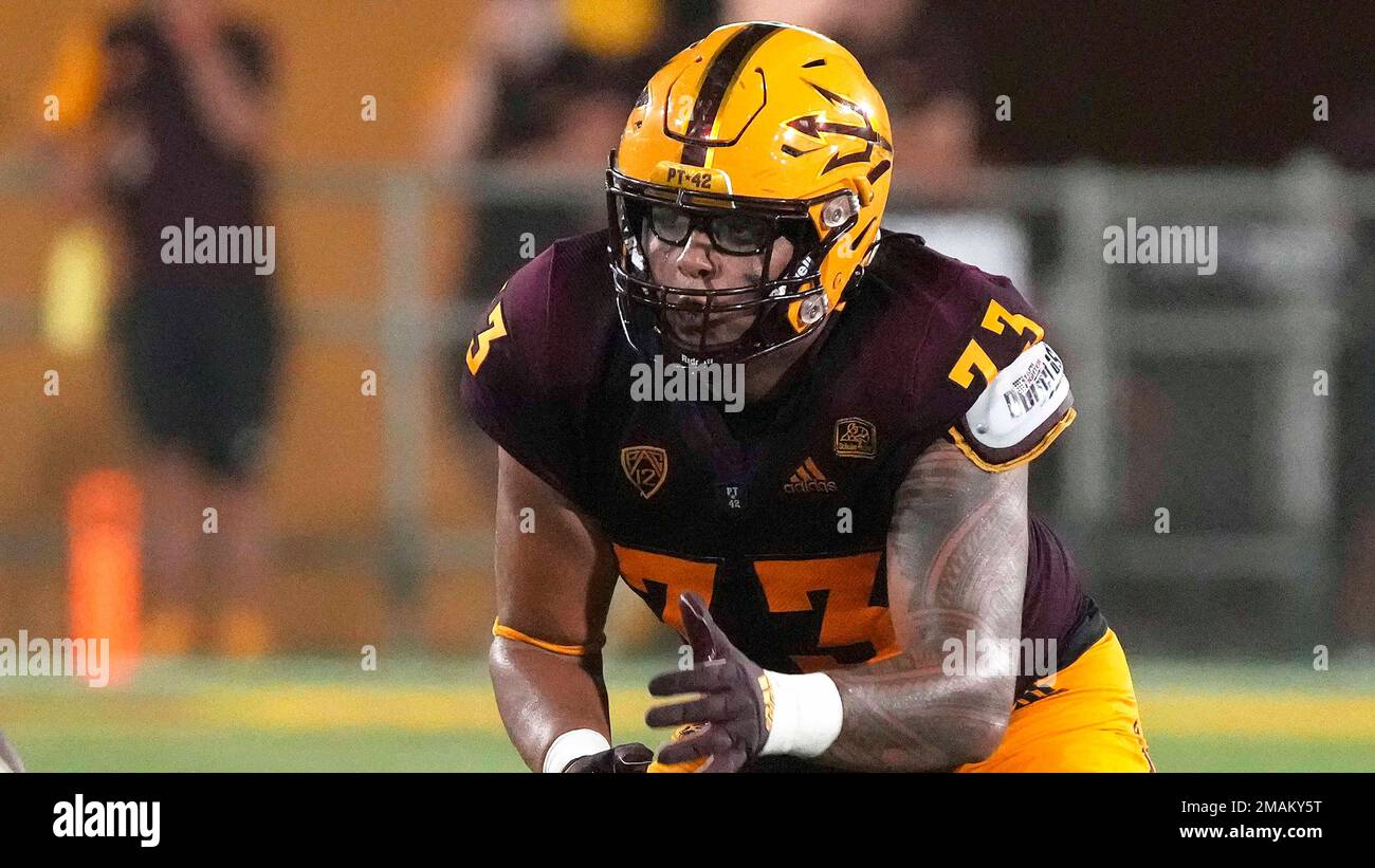 Arizona State offensive lineman Isaia Glass (73) in the first half ...