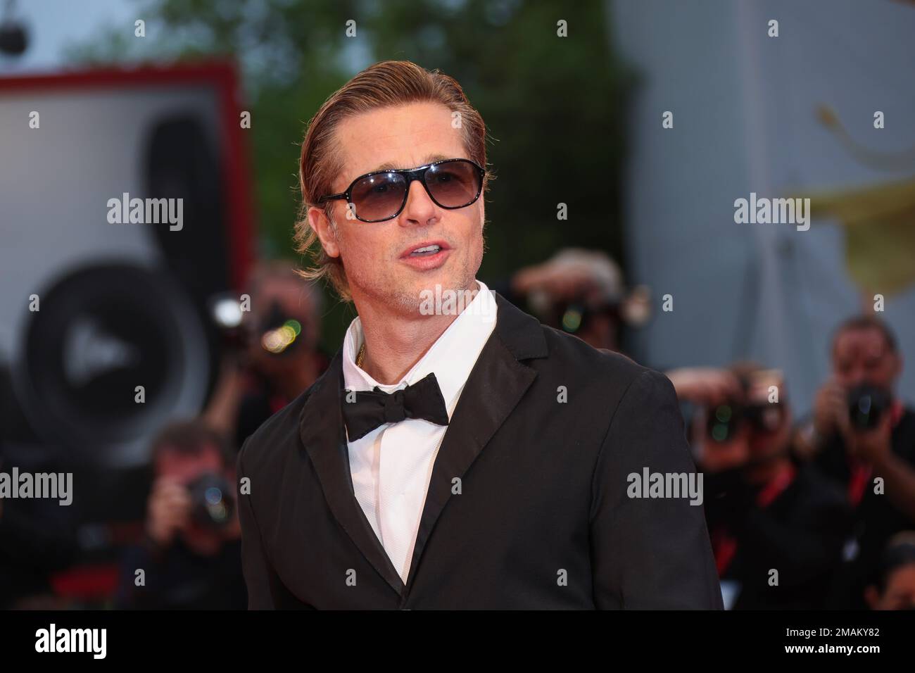Brad Pitt poses for photographers upon arrival at the premiere of the ...