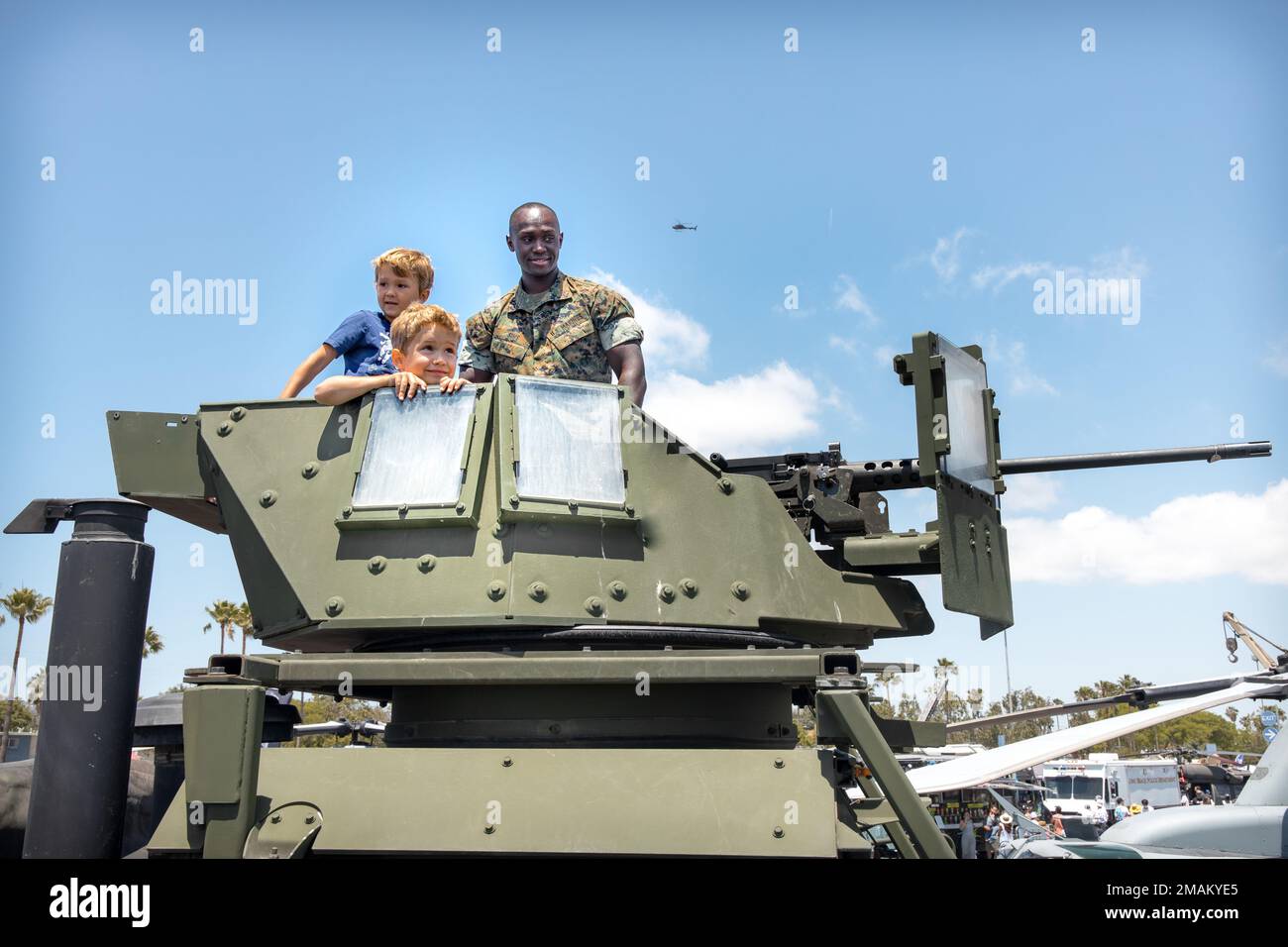 U.S. Marine Corps Lance Cpl. Jeremie Sims, right, a field artillery ...