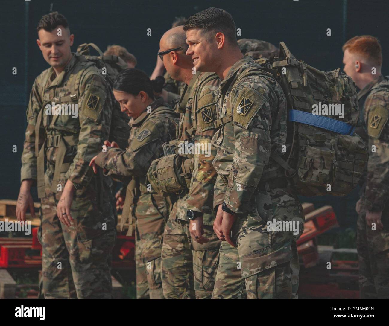 (from left to right) Capt. Michael Shannon, Charlie Battery 5-7 ADA ...