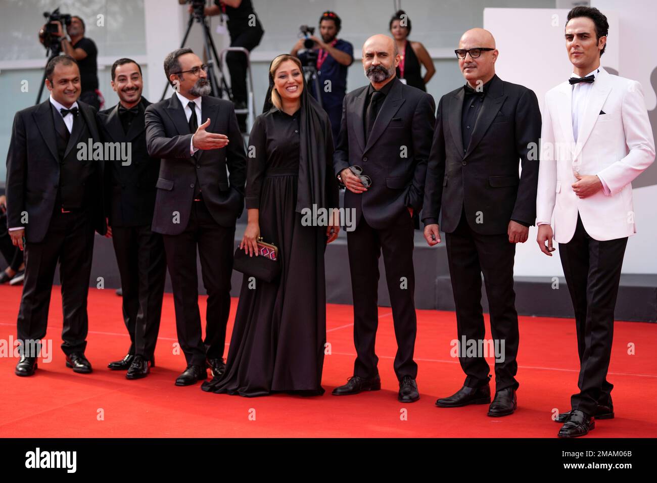 Cinematographer Adib Sobhani, from left, Navid Mohammadzadeh, director ...