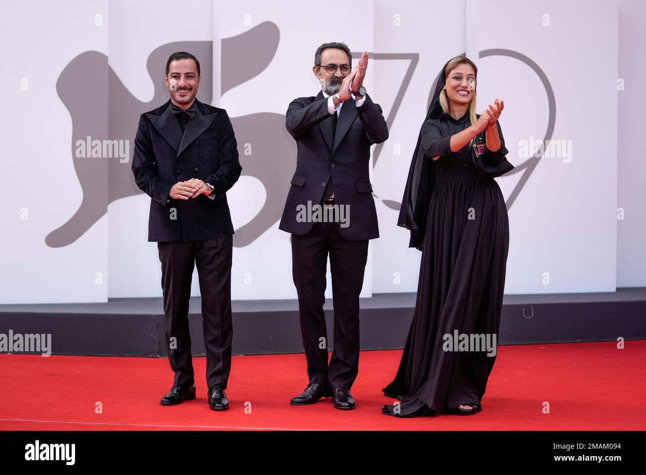 Navid Mohammadzadeh, from left, director Vahid Jalilvand and Diana ...