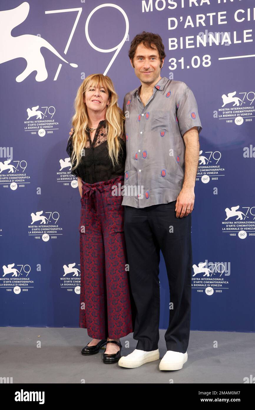 Producers Dede Gardner, left, and Jeremy Kleiner pose for photographers ...