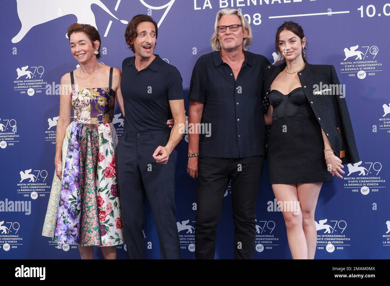 Julianne Nicholson, from left, Adrien Brody, director Andrew Dominik ...