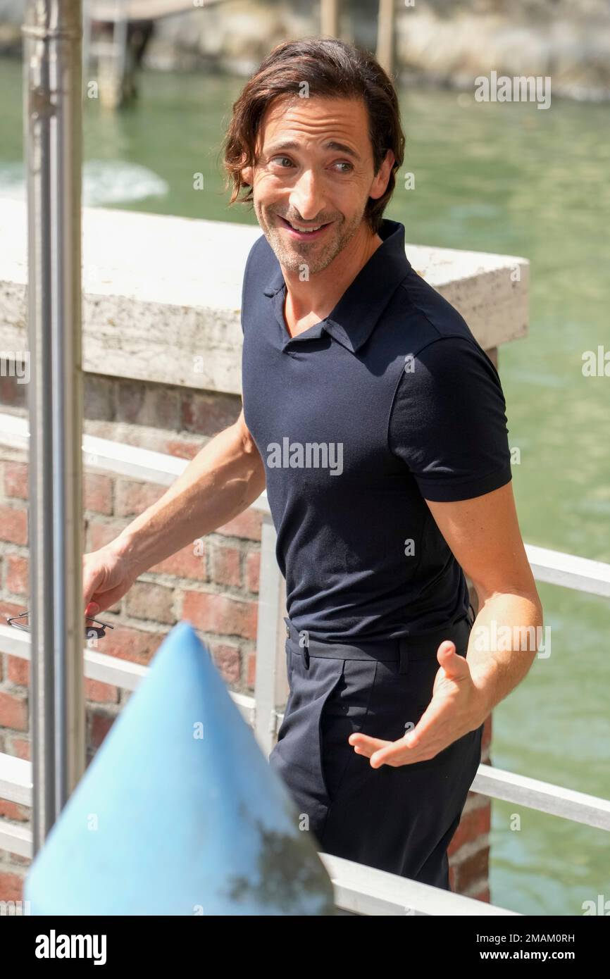Adrien Brody poses for photographers upon arrival for the photo call of ...