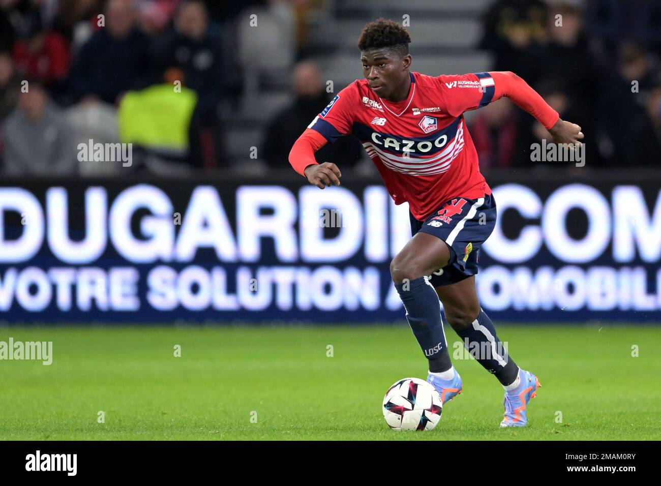 LILLE - Carlos Baleba of Lille OSC during the French Ligue 1 match ...